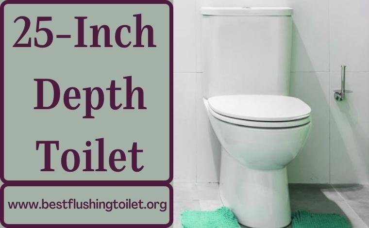 Durable 25-Inch Depth Toilet That Fits Into a Small Space