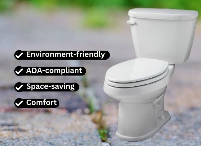 What does compact elongated toilet mean?