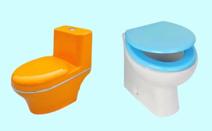 What common materials are used to make a toilet?